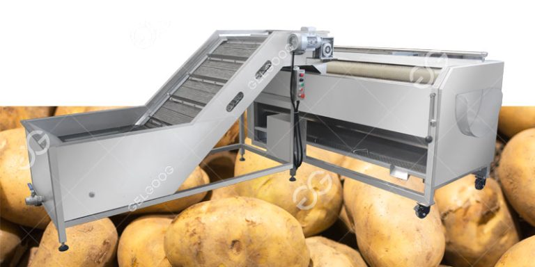 Potato Washing and Peeling Machine - Top Integrated Washer and Peeler